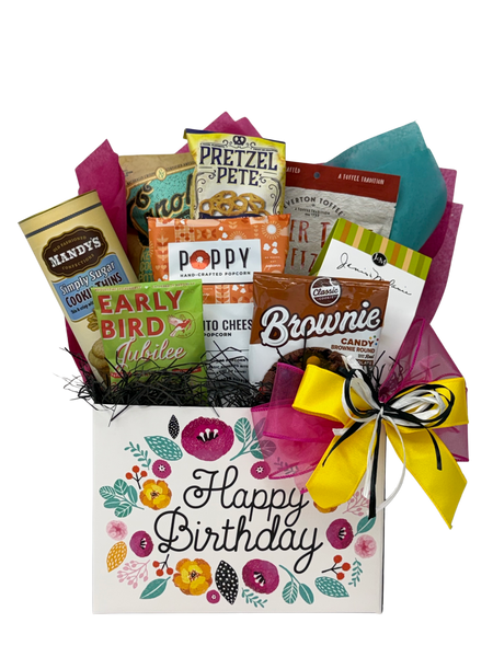Beautiful Birthday Gift Basket – Gingham & Posh